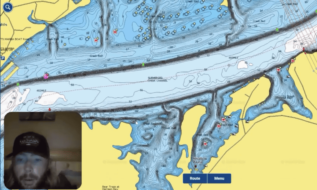 Cole's Weekly Lake Chickamauga Map Breakdown Video for August 2nd ...